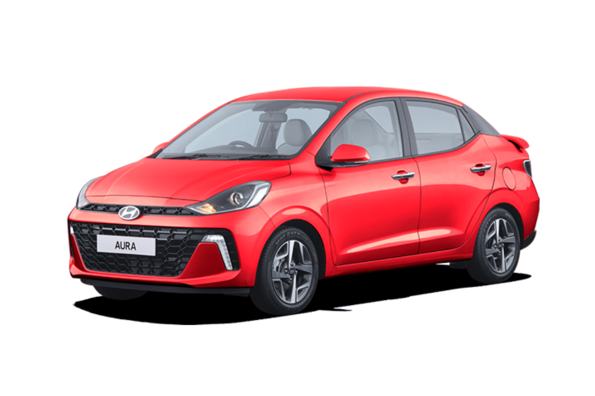 Hyundai Aura Fiery Red – Check Fiery Red Price & Images | Autocar India